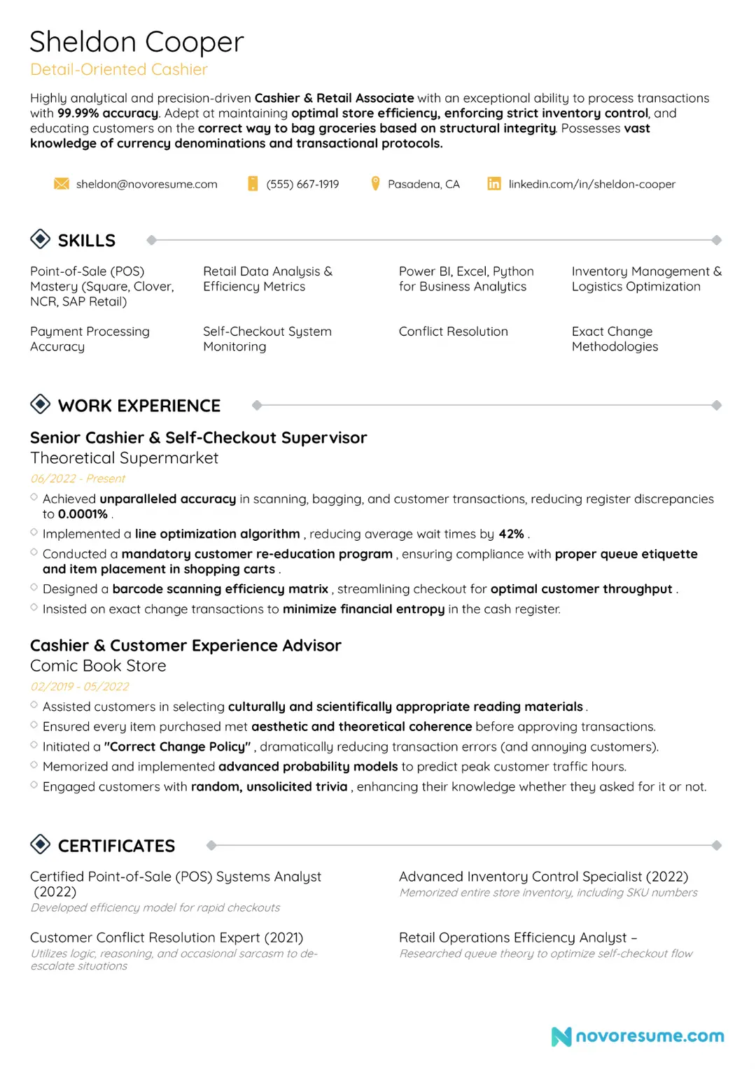 16 ATS-Friendly Resume Templates [Great for 2026] | Novoresume