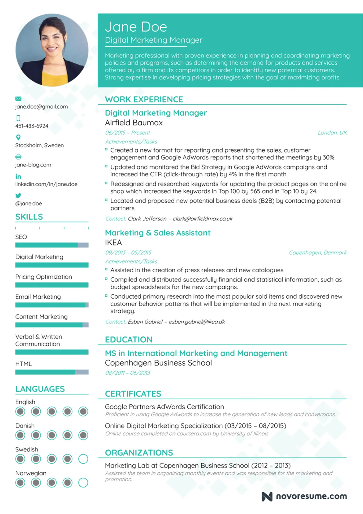 Chronological Resume - Writing Guide With 5 Free Templates