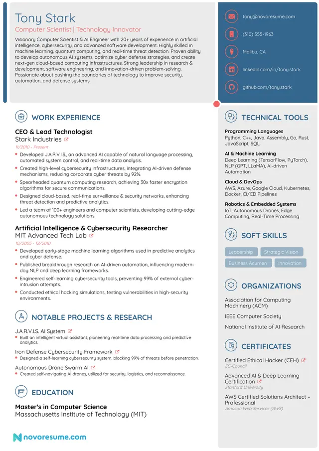 Computer Science Resume [2026] - Guide & Examples