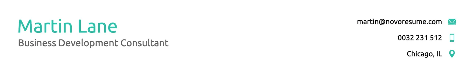 Show Contact Information on Your Resume - How-To & Examples | Novoresume