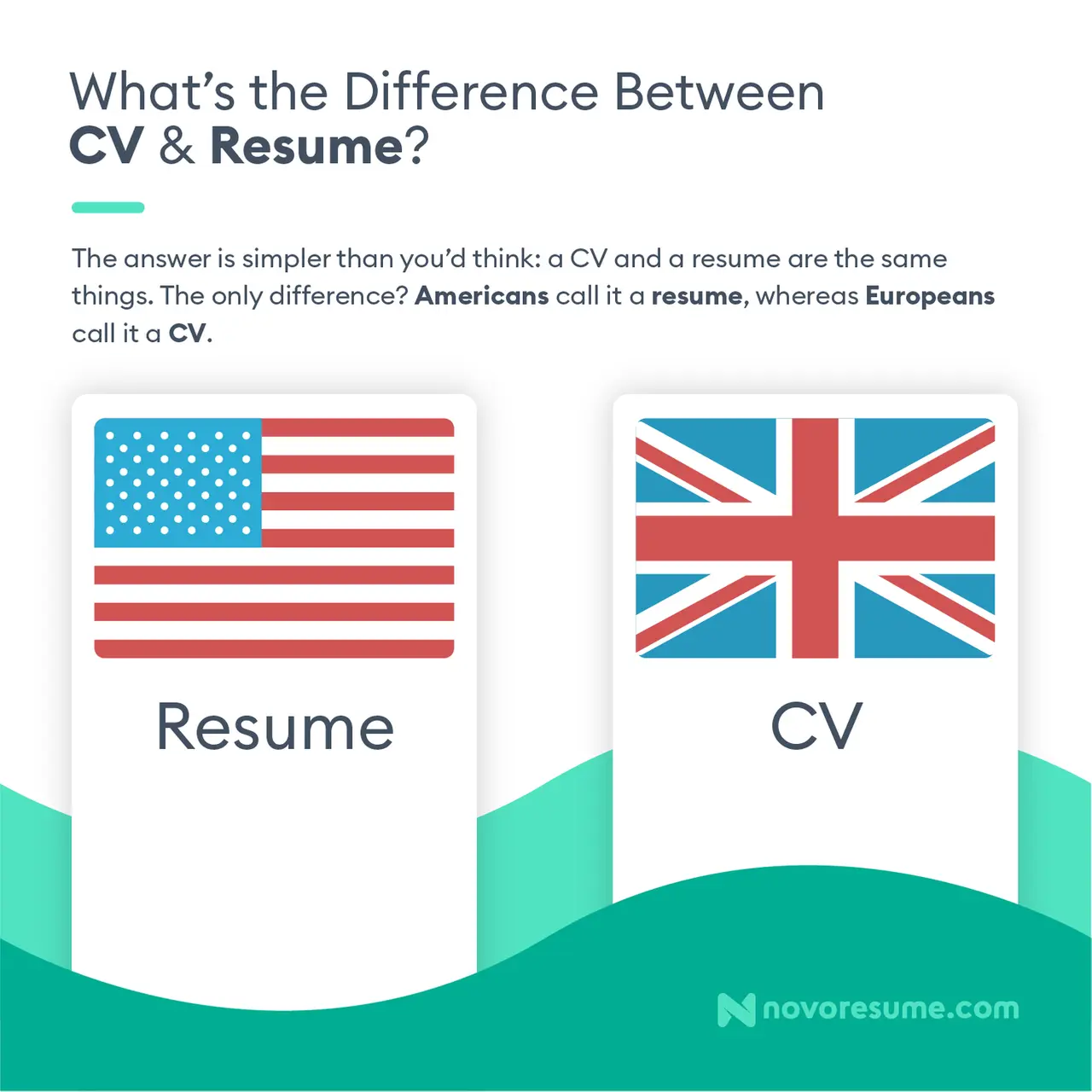 CV vs Resume - 5+ Key Differences in 2026 [w/ Examples] | Novoresume