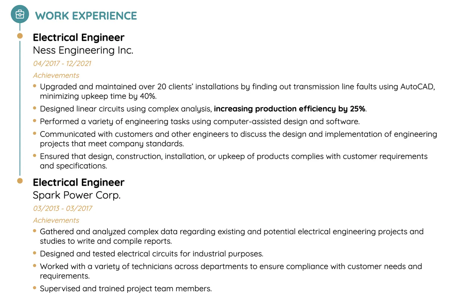 Electrical Engineer Resume Example (Guide & Tips for 2026)