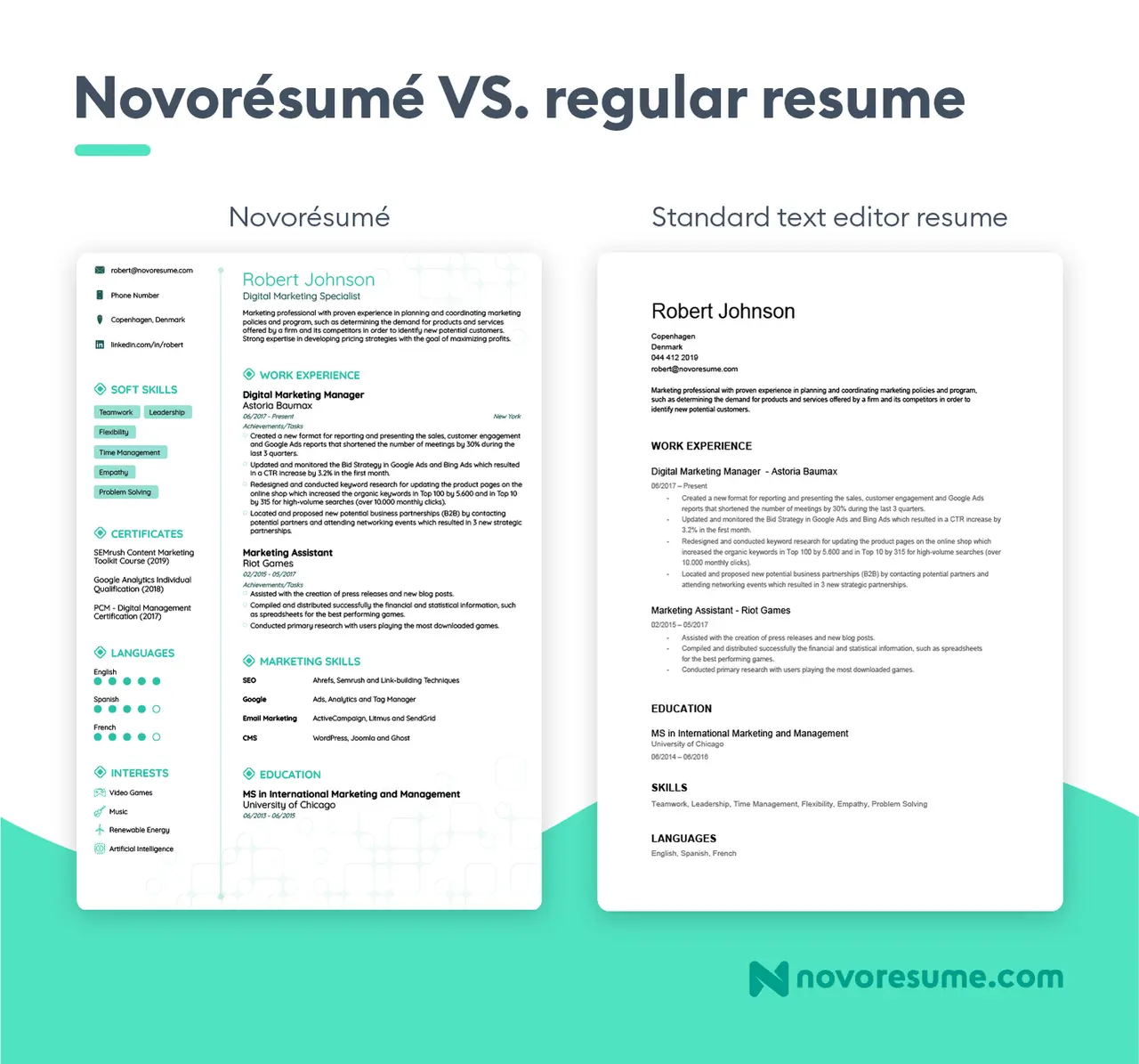 European CV Format | Full Guide & Tips for 2025 | Novoresume
