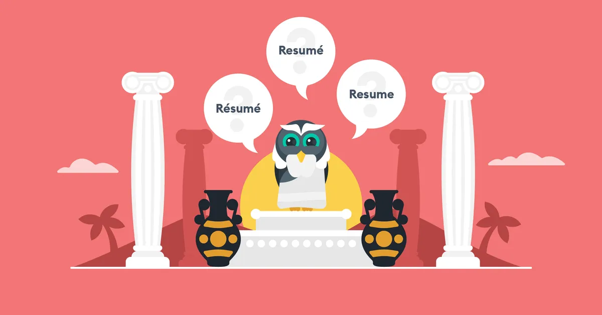 Proper Spelling Of Resume
