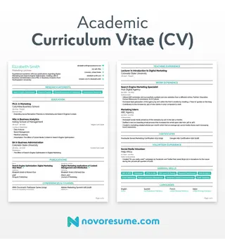 Academic CV Example for 2025 [Full Guide, Free Template + Tips ...
