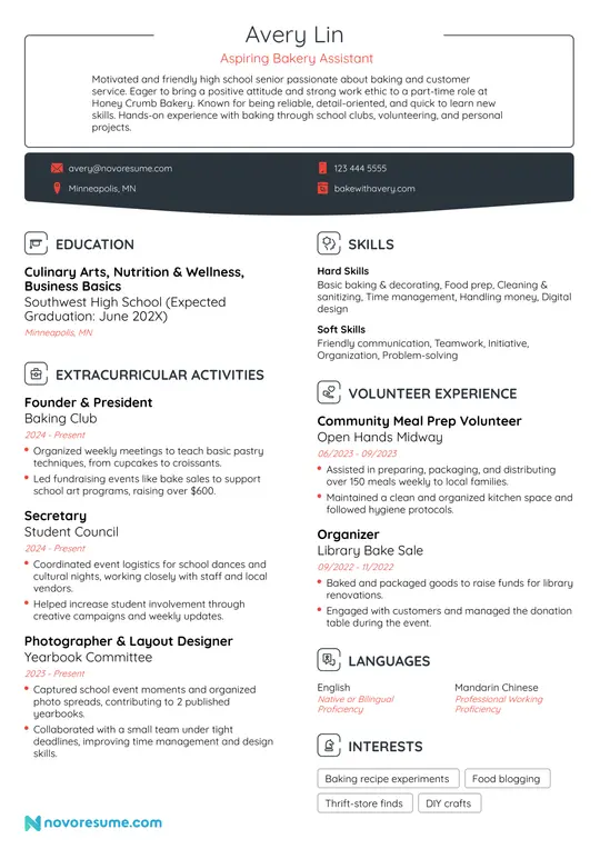 How to Write a Resume for a Part-Time Job | Guide for 2025 | Novoresume