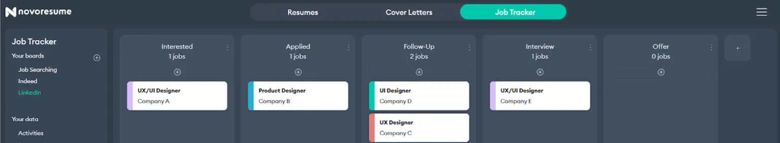 How to Organize Your Job Search | Job Tracker by Novorésumé | Novoresume