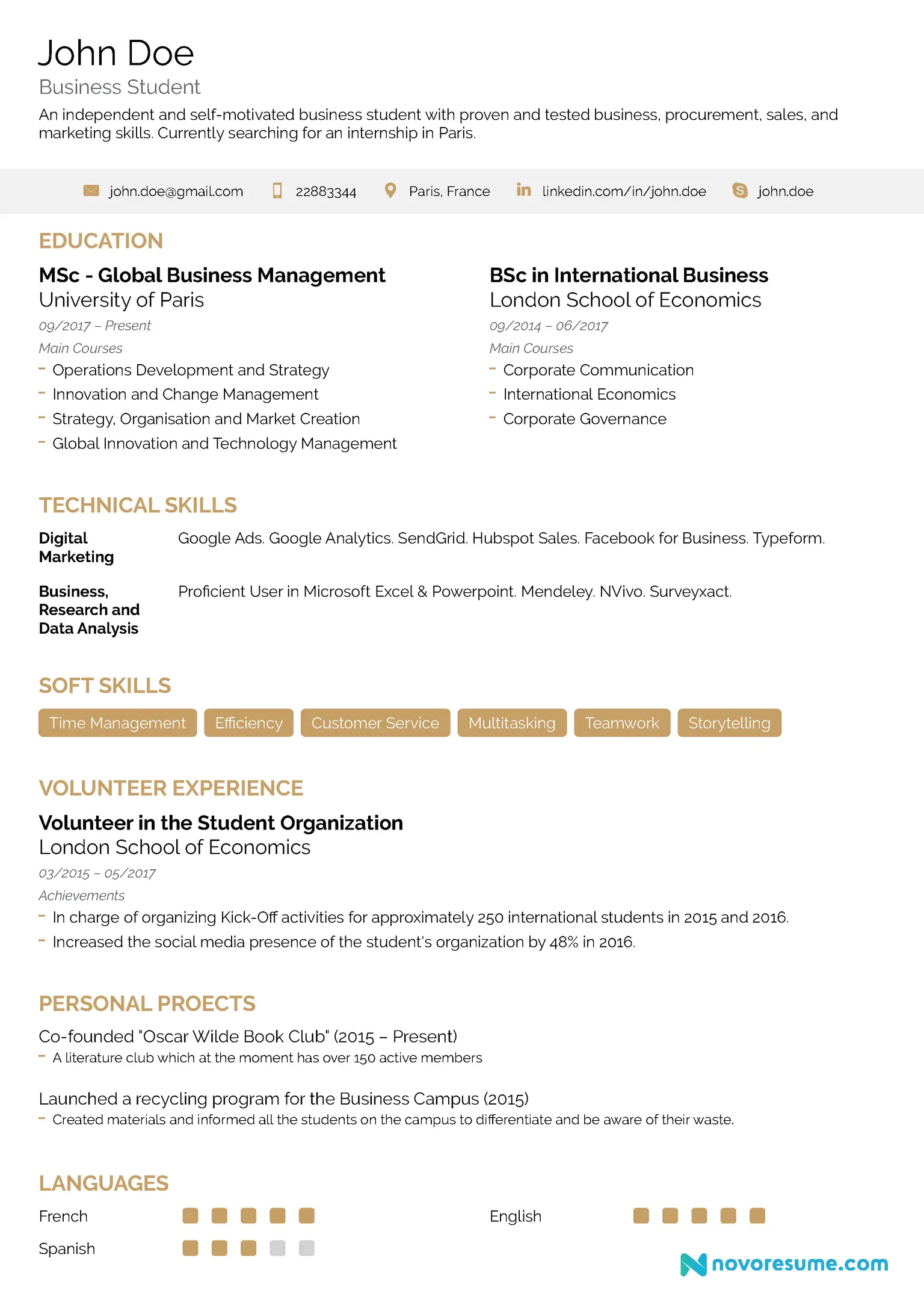 Free One-Page Resume Templates for 2026 [Free Download]