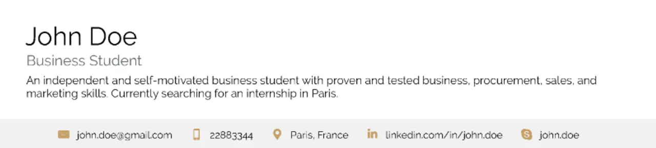 How to Create a Resume Header [5+ Examples]