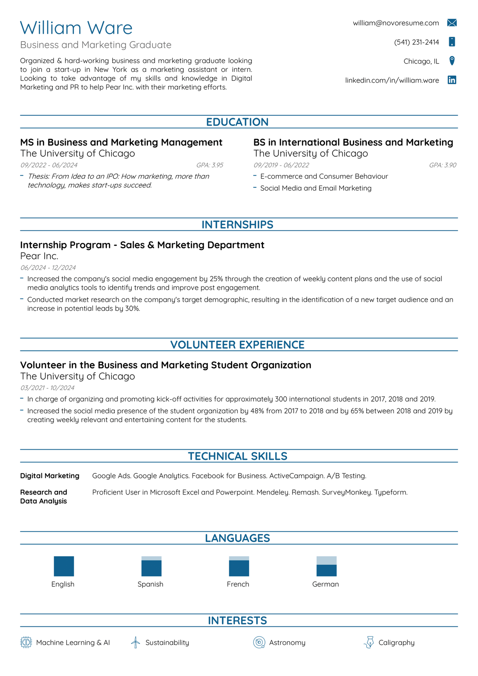 8 Steps to Write the Perfect Return to Workforce Resume | Novoresume