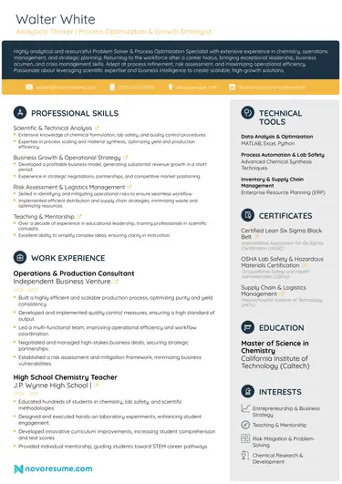 8 Steps to Write the Perfect Return to Workforce Resume | Novoresume