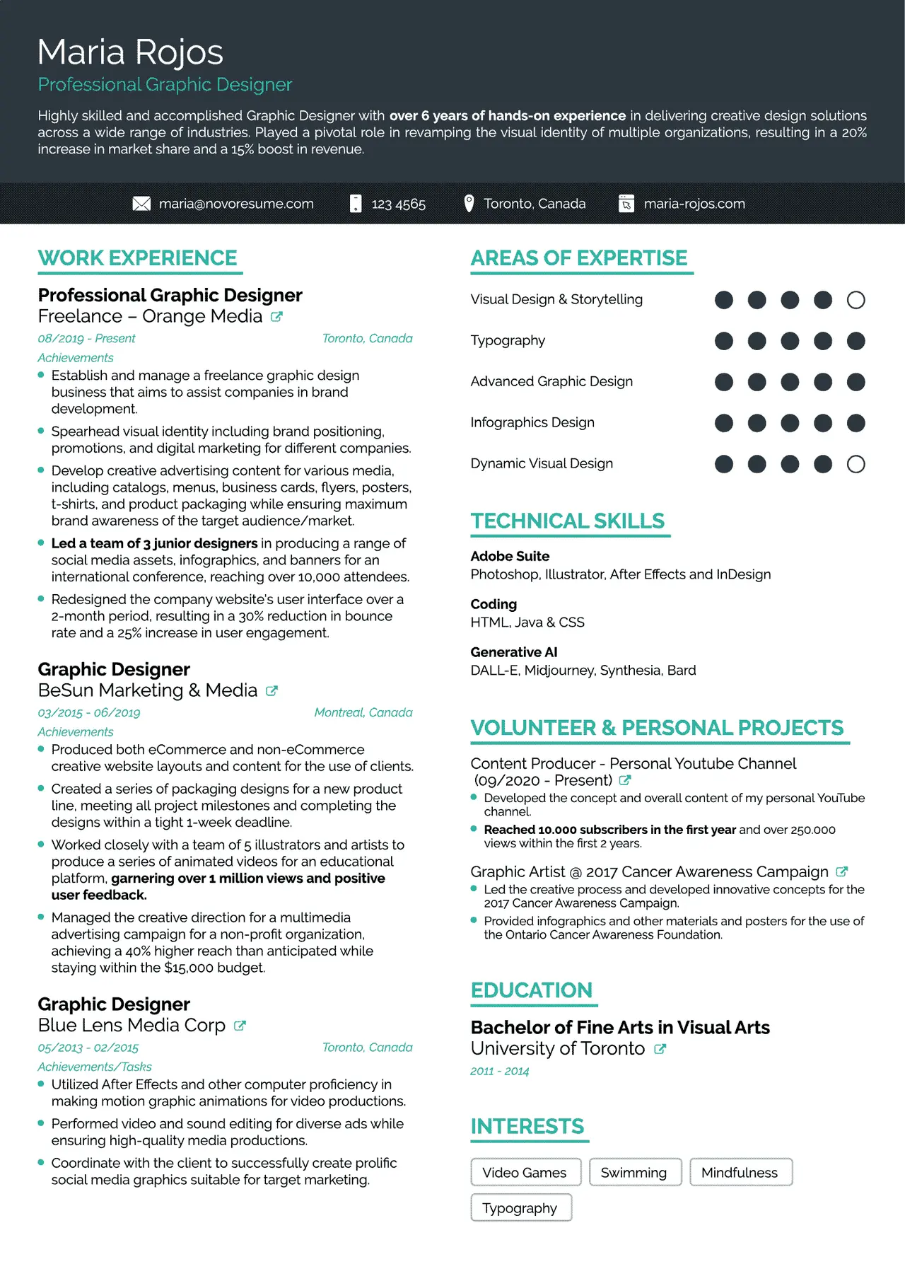 8+ Simple Resume Templates for 2025 | Novoresume