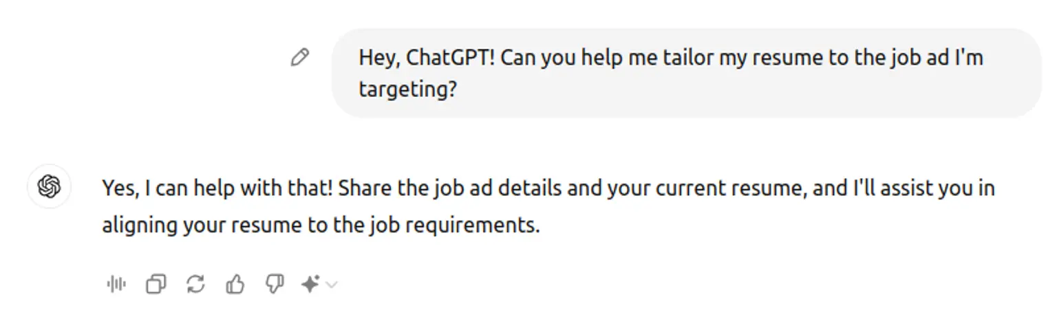 How to Tailor Your Resume to a Job Description with ChatGPT